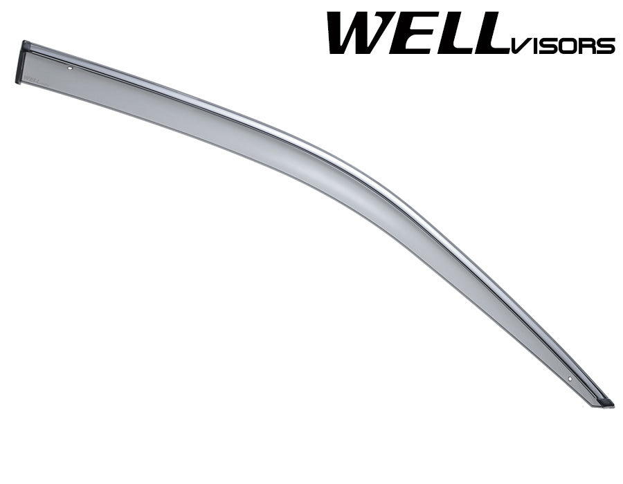 WellVisors Side Window Deflectors BMW E39 5-Series 97-03 With Chrome ...