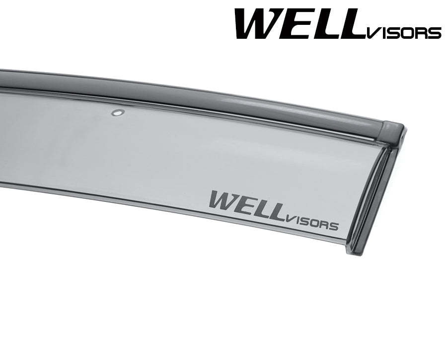 WellVisors Side Window Deflectors Buick Envision 16-20 With Black Trim ...